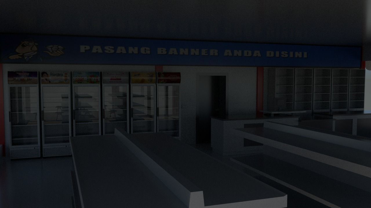 Indomaret Grocery Store 3D model 3D printable | CGTrader