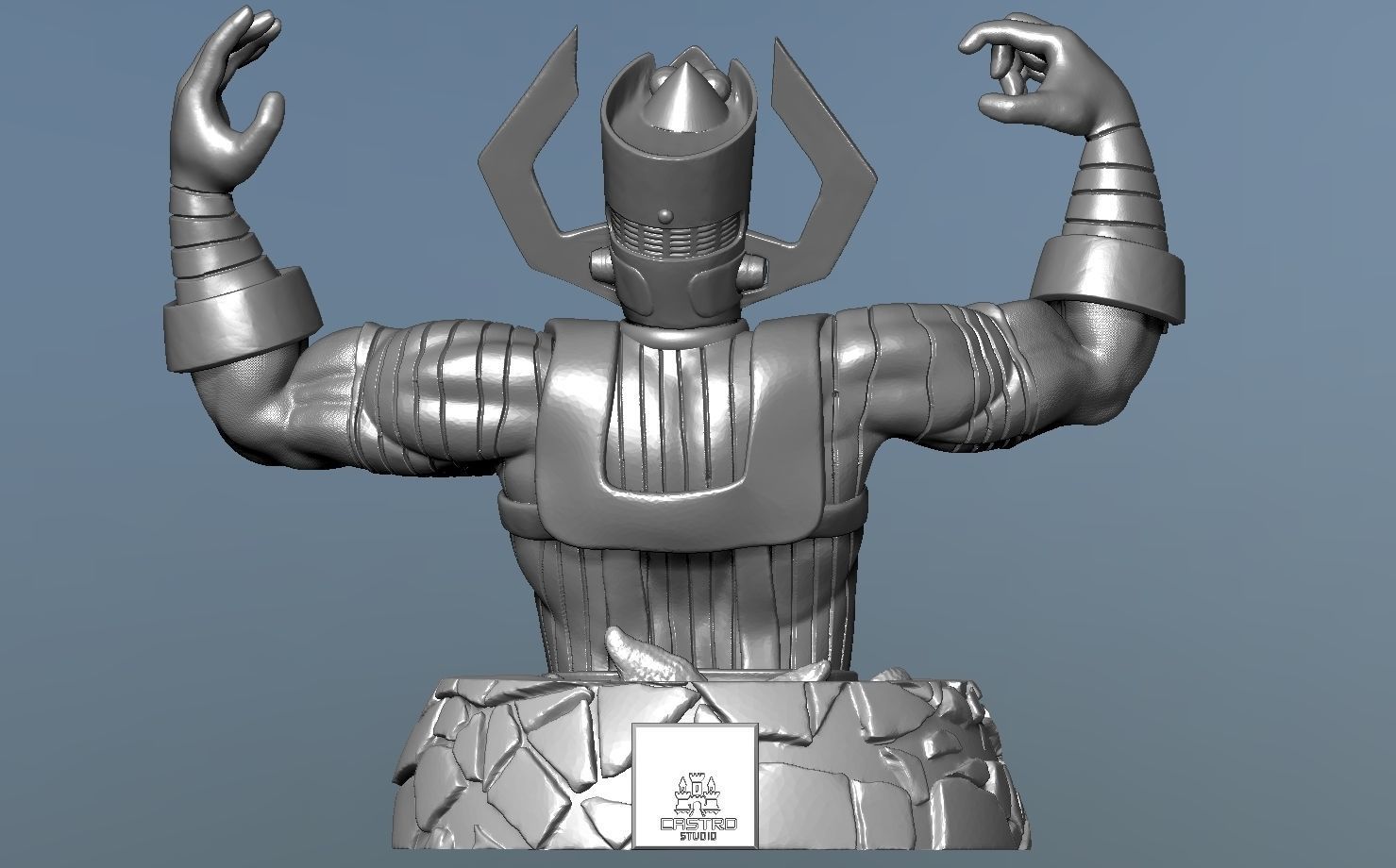 Galactus Destroying Planet 3D model 3D printable | CGTrader
