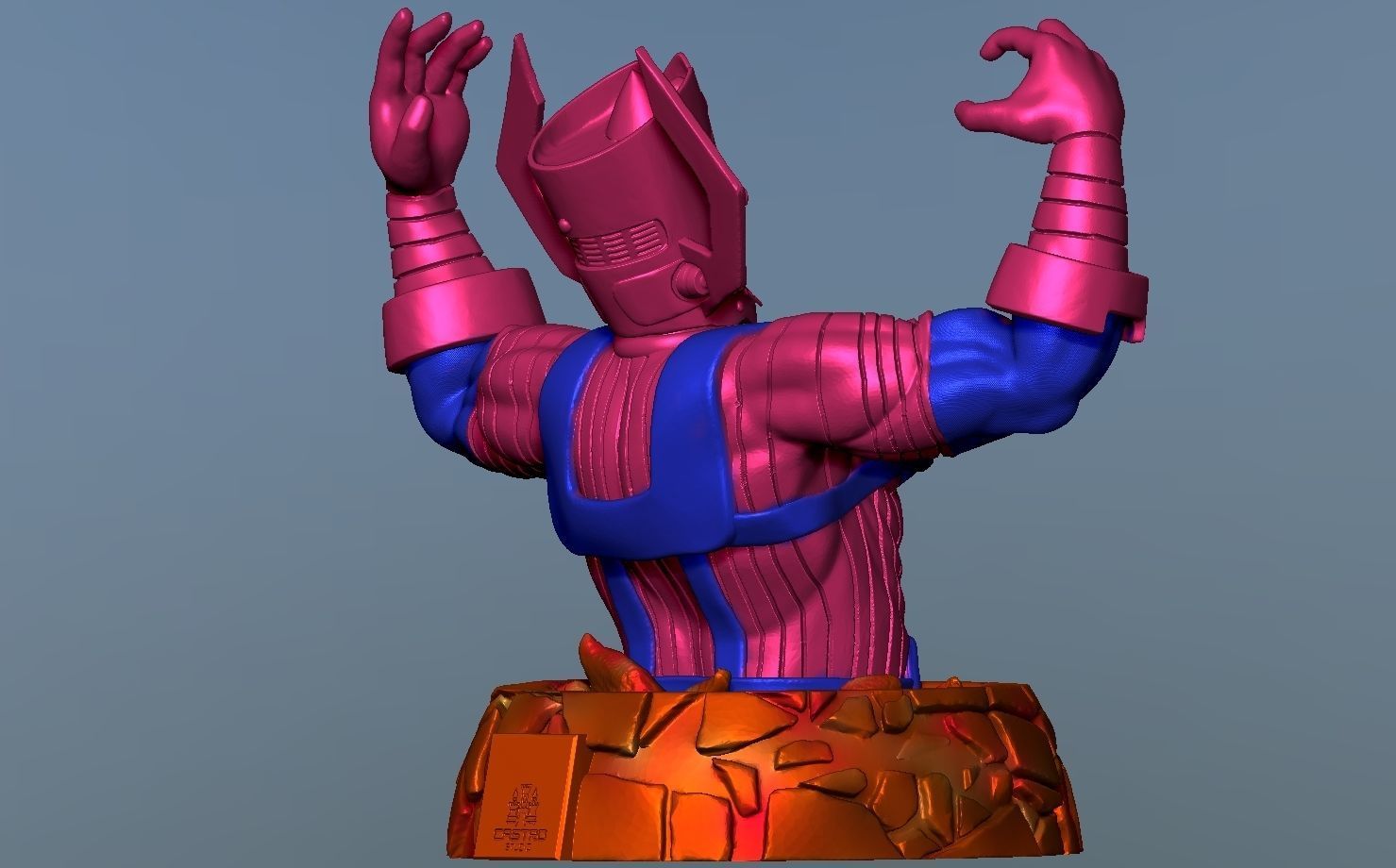 Galactus Destroying Planet 3D model 3D printable | CGTrader