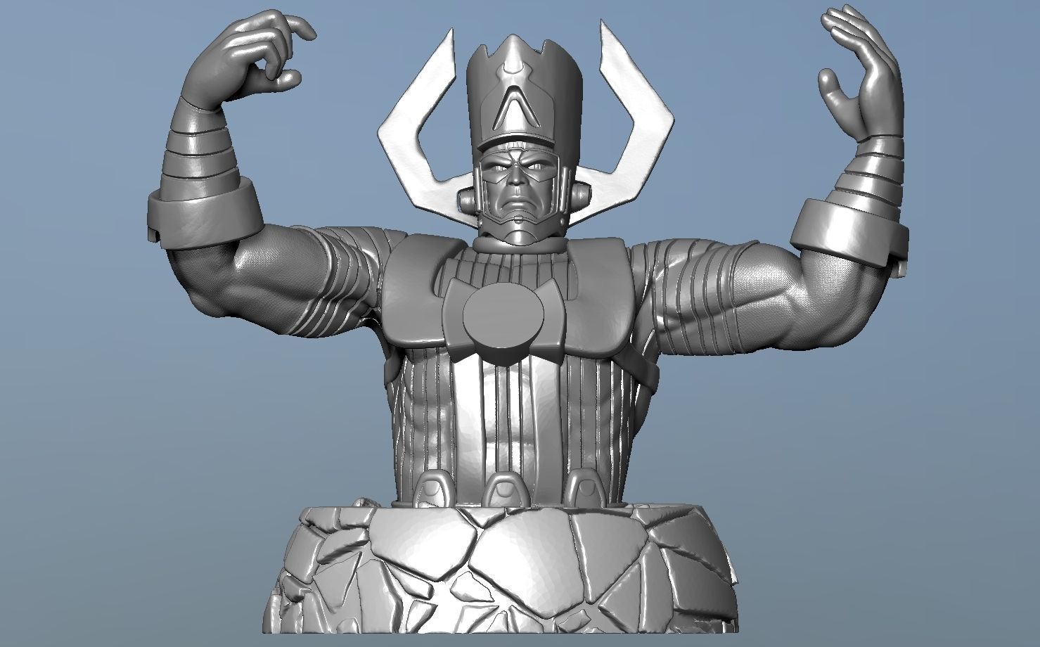 Galactus Destroying Planet 3D model 3D printable | CGTrader