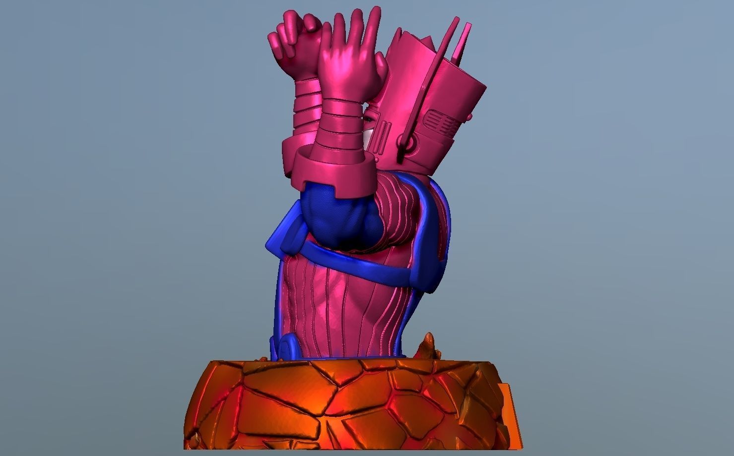 Galactus Destroying Planet 3D model 3D printable | CGTrader