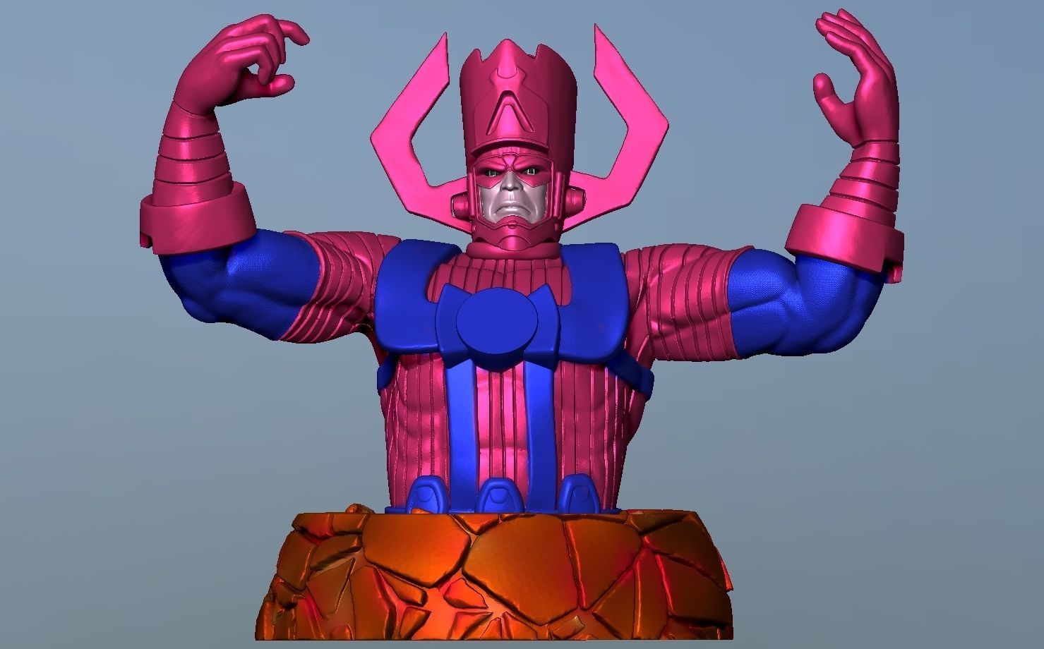 Galactus Destroying Planet 3D model 3D printable | CGTrader