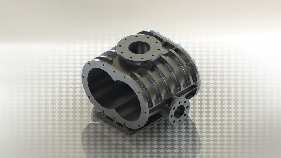 root blower shell free 3D model | CGTrader