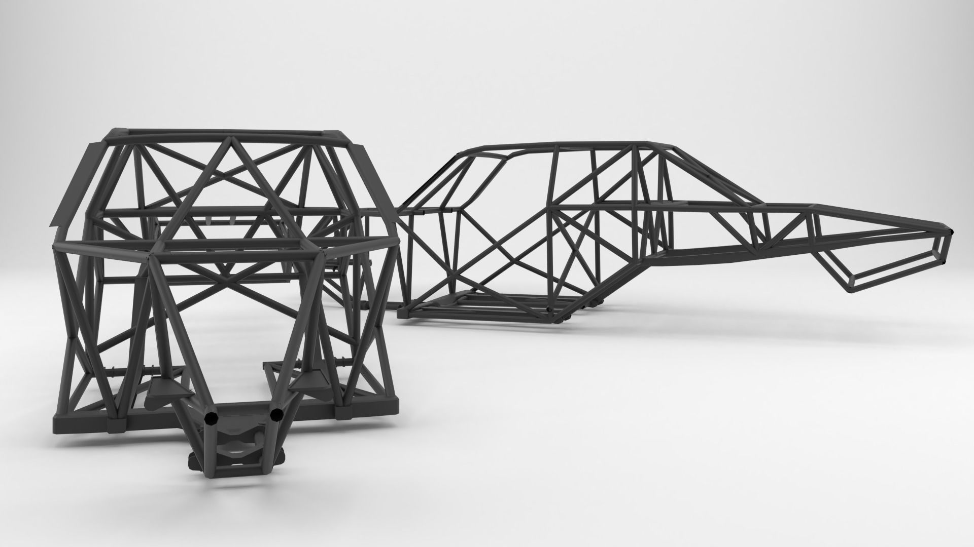 OFFROAD PRERUNNER CAGE 3D model | CGTrader