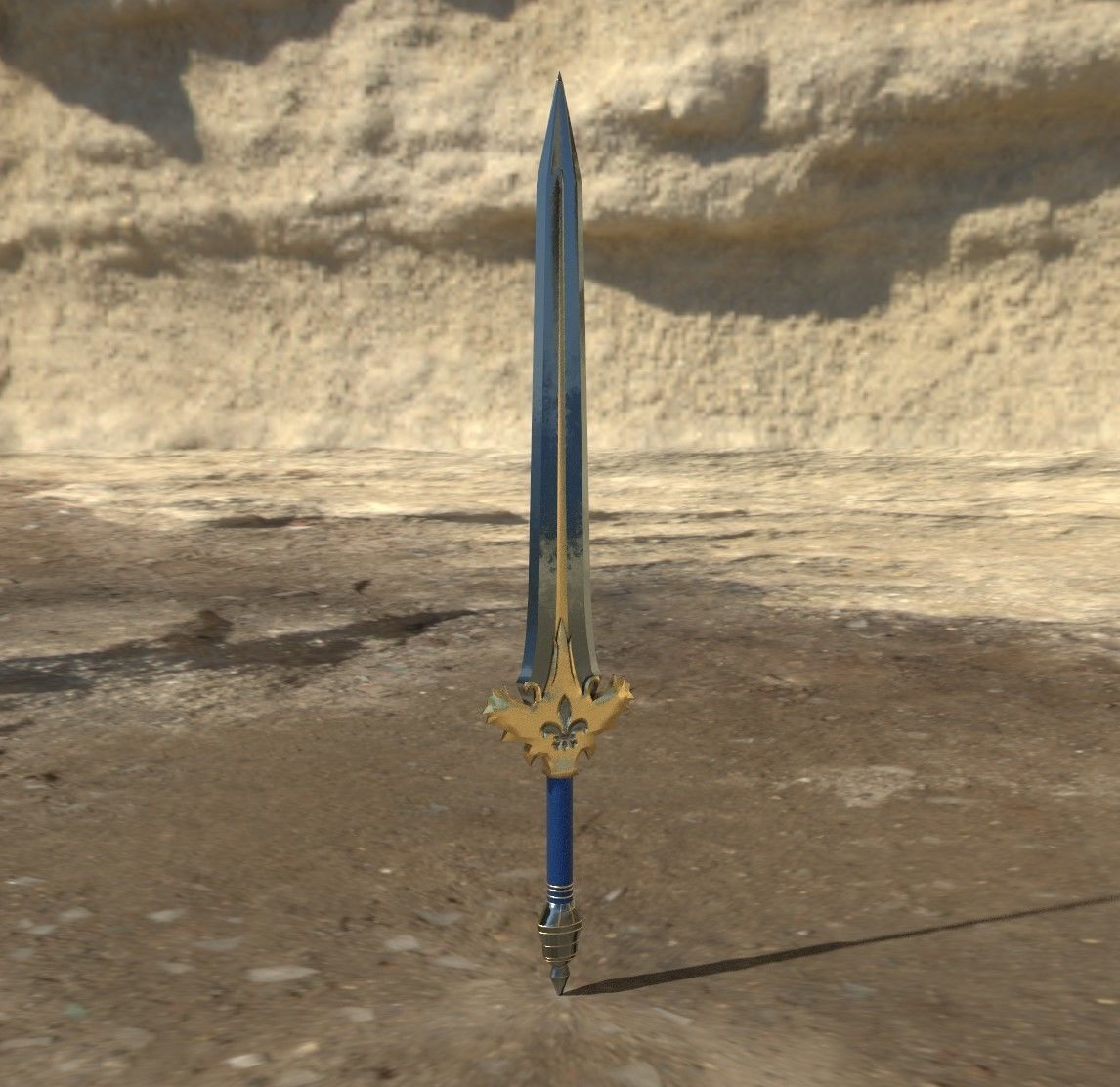 3D model Sword Paladin - game ready VR / AR / low-poly | CGTrader