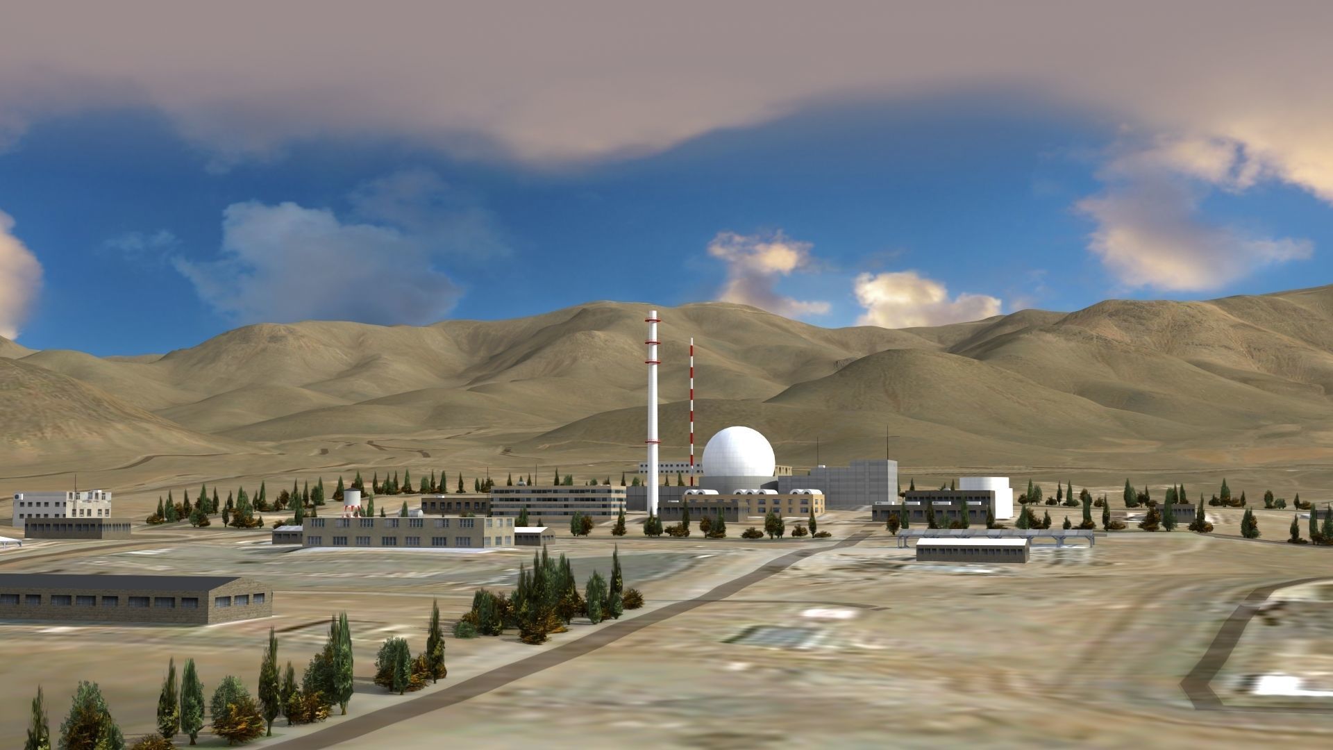 3D model Arak Nuclear Reactor Iran VR / AR / low-poly | CGTrader