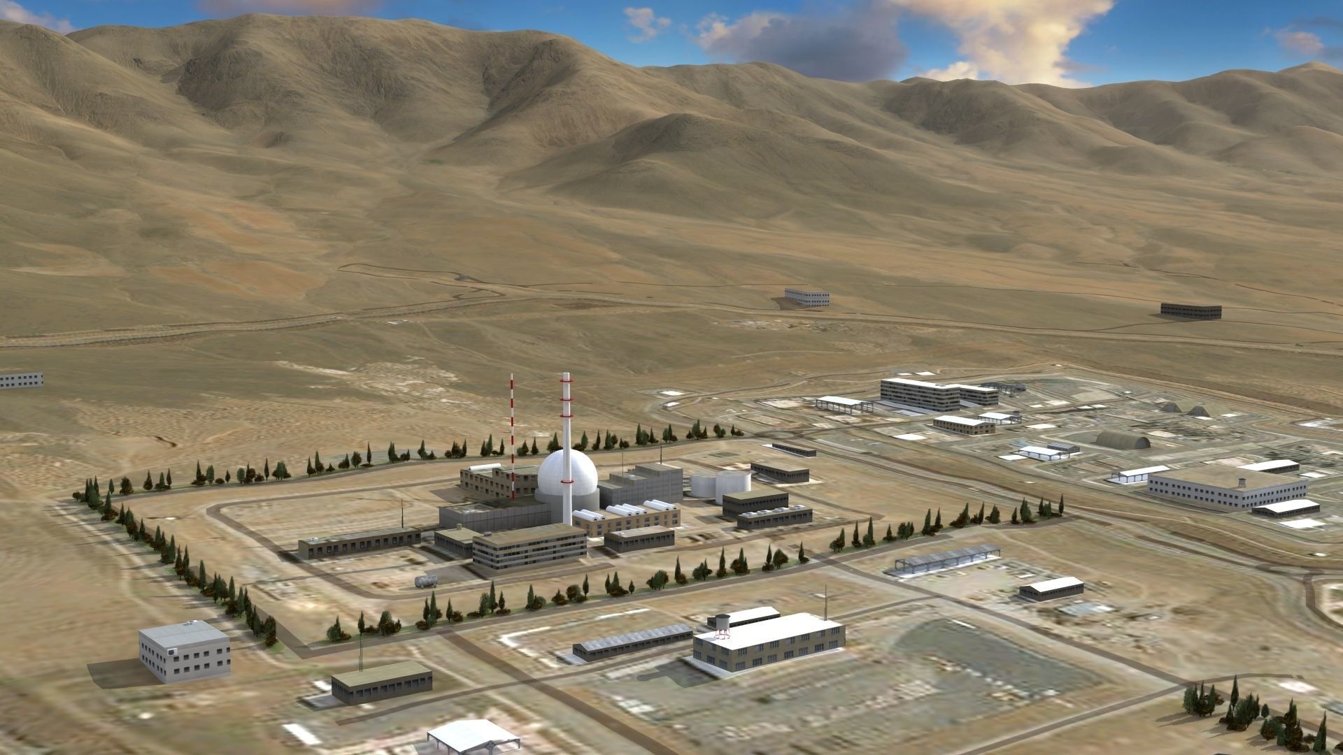 3D model Arak Nuclear Reactor Iran VR / AR / low-poly | CGTrader