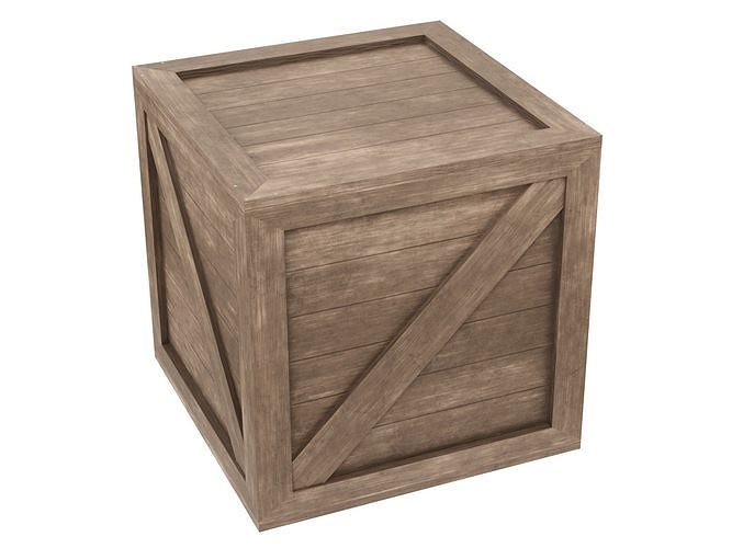 3D model Wooden Crate VR / AR / low-poly | CGTrader