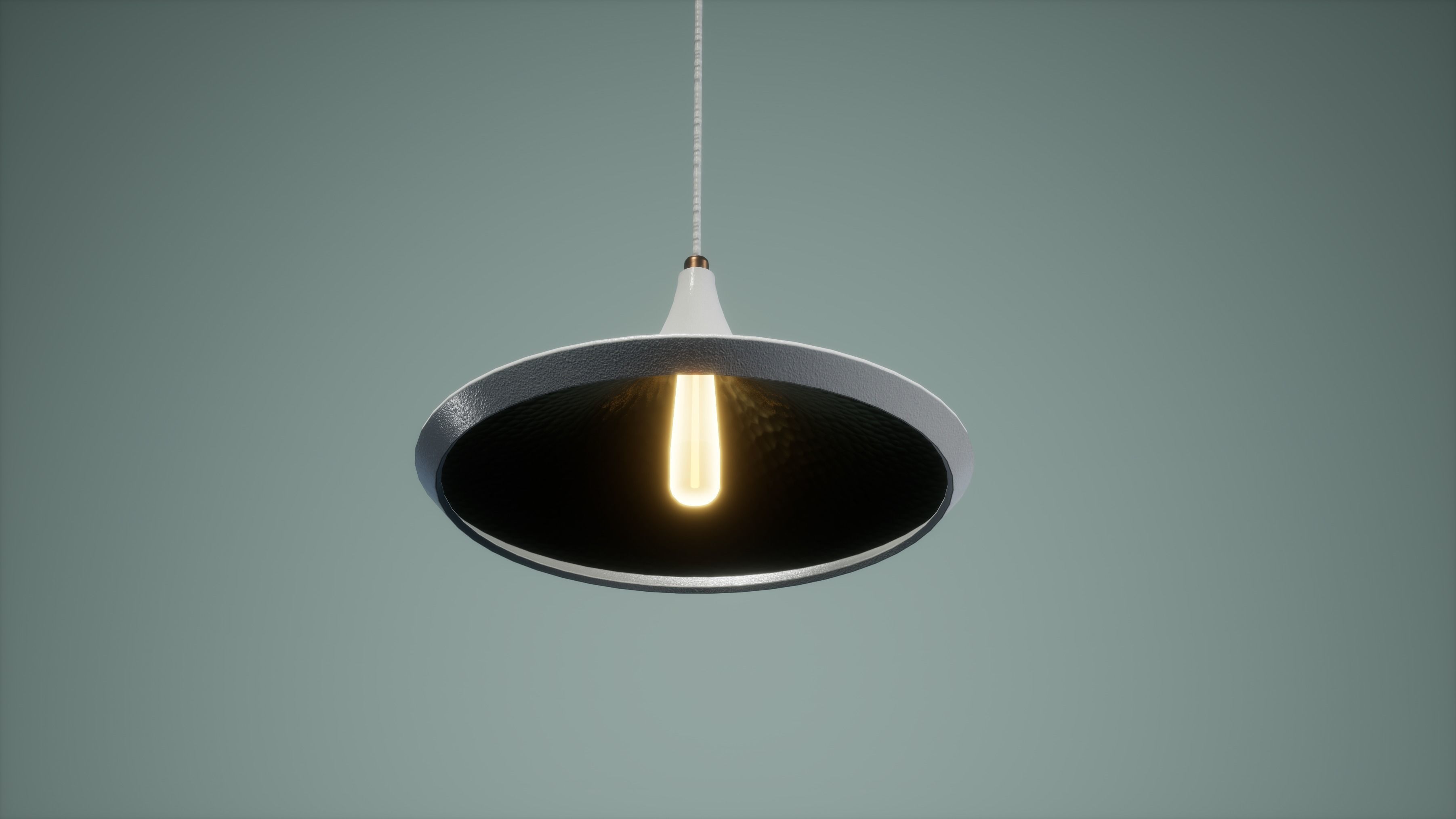 3D model Ceiling Light Low Poly Game Ready VR / AR / low-poly | CGTrader