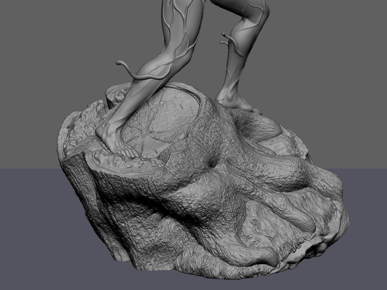She-Venom avengers female statue 3D model 3D printable | CGTrader