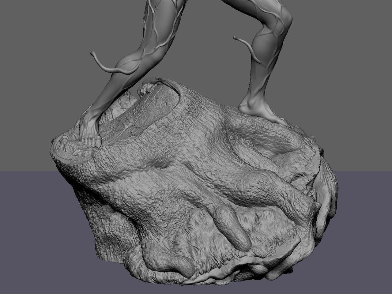 She-Venom avengers female statue 3D model 3D printable | CGTrader