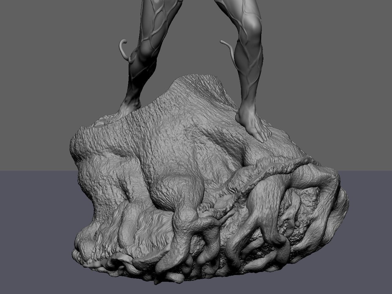 She-Venom avengers female statue 3D model 3D printable | CGTrader
