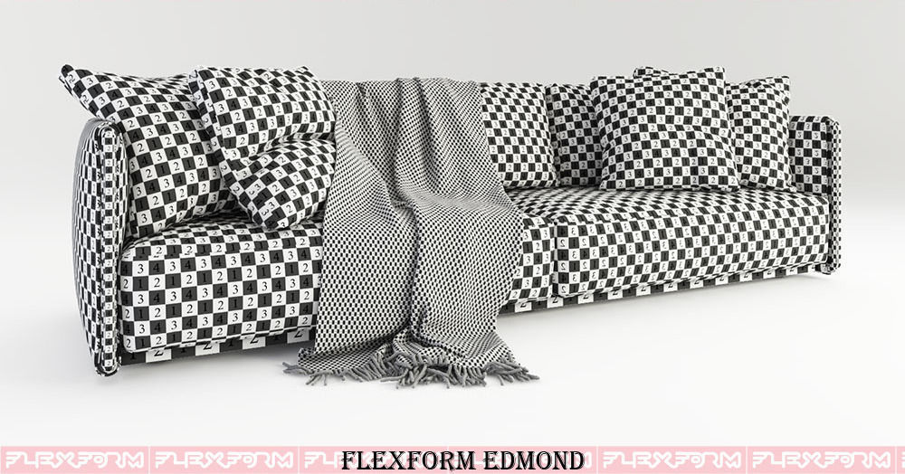 FLEXFORM Edmond 2800mm 3D model | CGTrader