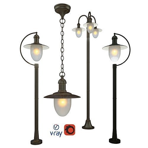 Outdoor lighting ARUBA 3D model | CGTrader