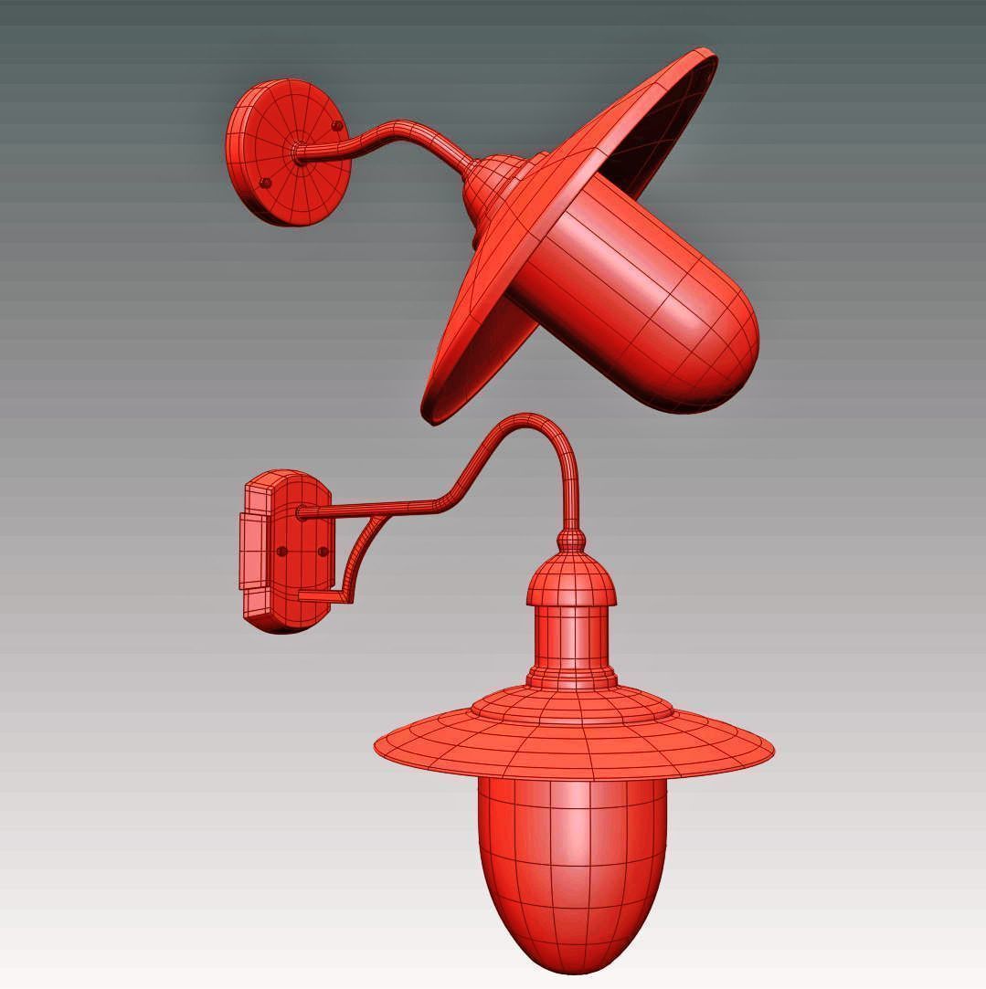 ARUBA outdoor wall lamps 3D model | CGTrader