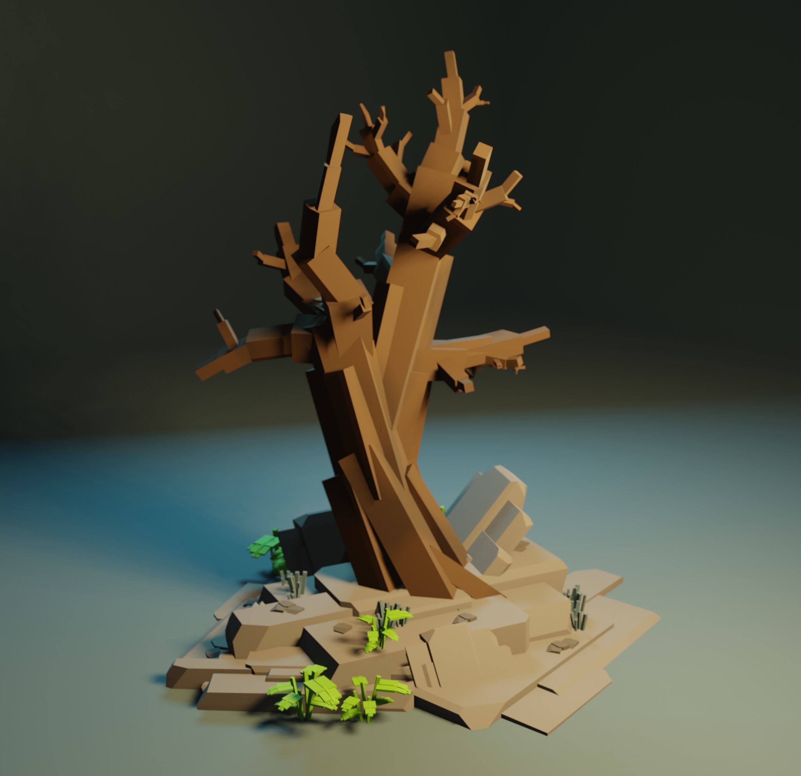 Cubic Tree free VR / AR / low-poly 3D model | CGTrader
