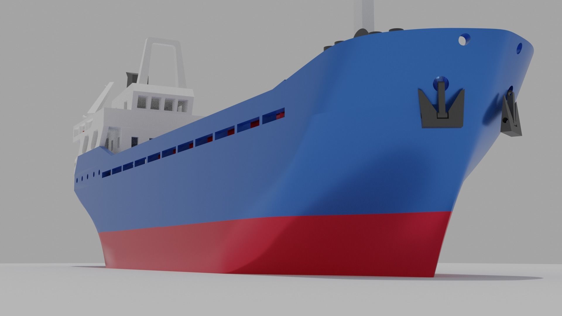 Printable General Cargo Ship 3D model 3D printable | CGTrader