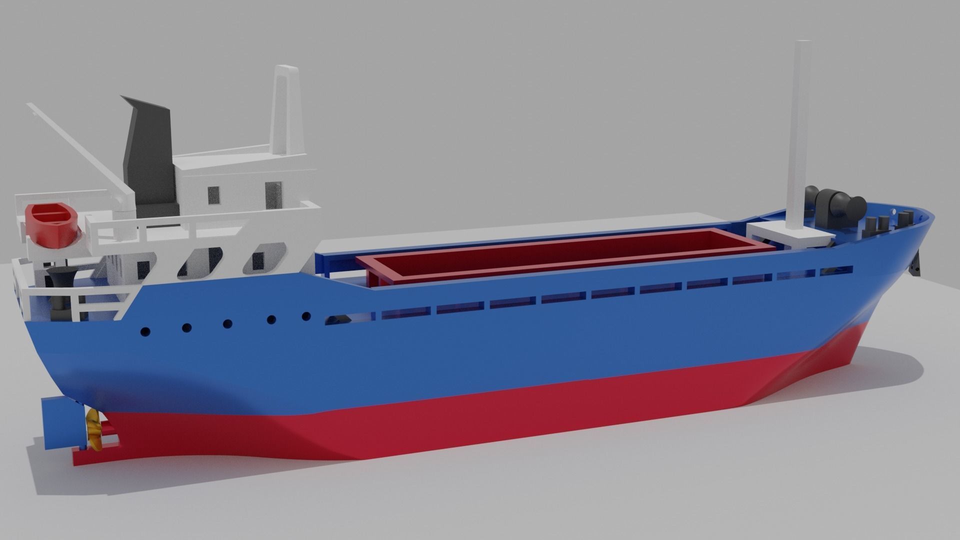 Printable General Cargo Ship 3D model 3D printable | CGTrader