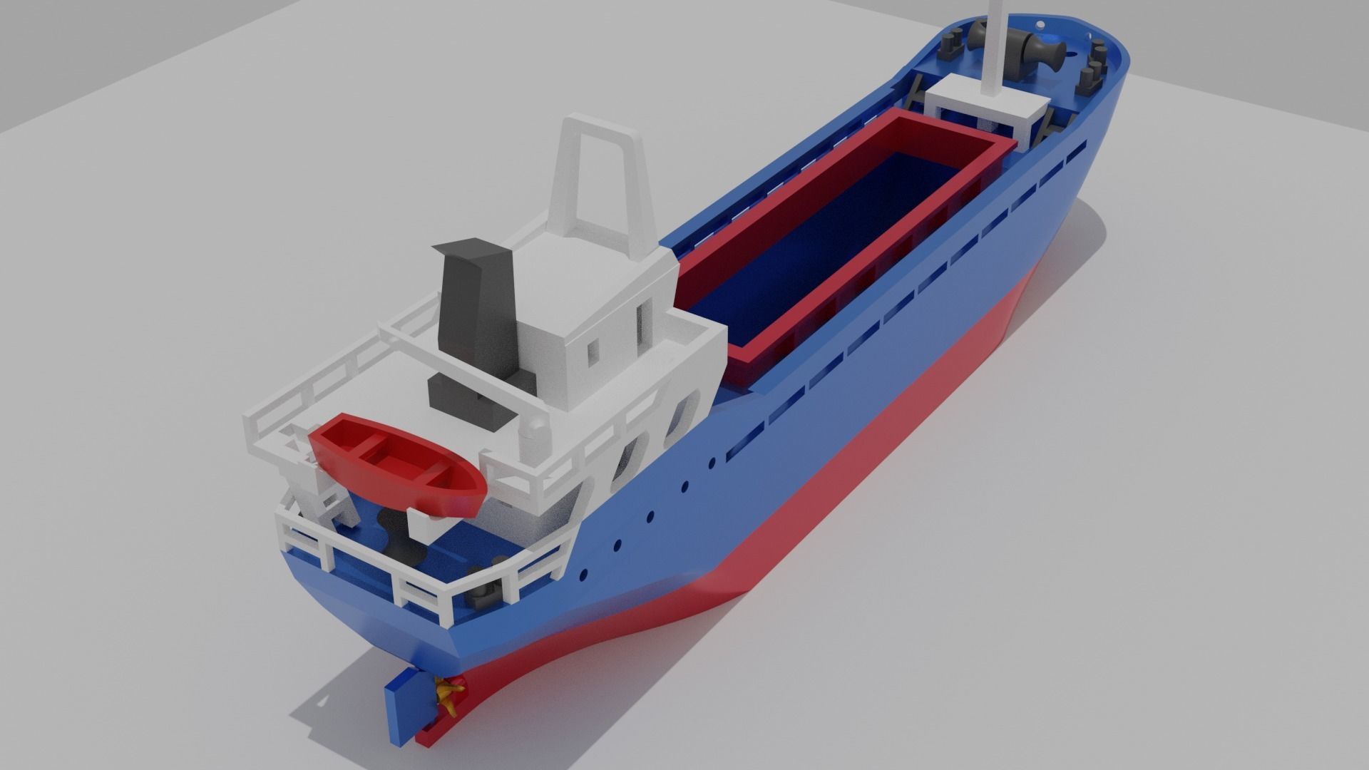 Printable General Cargo Ship 3D model 3D printable | CGTrader
