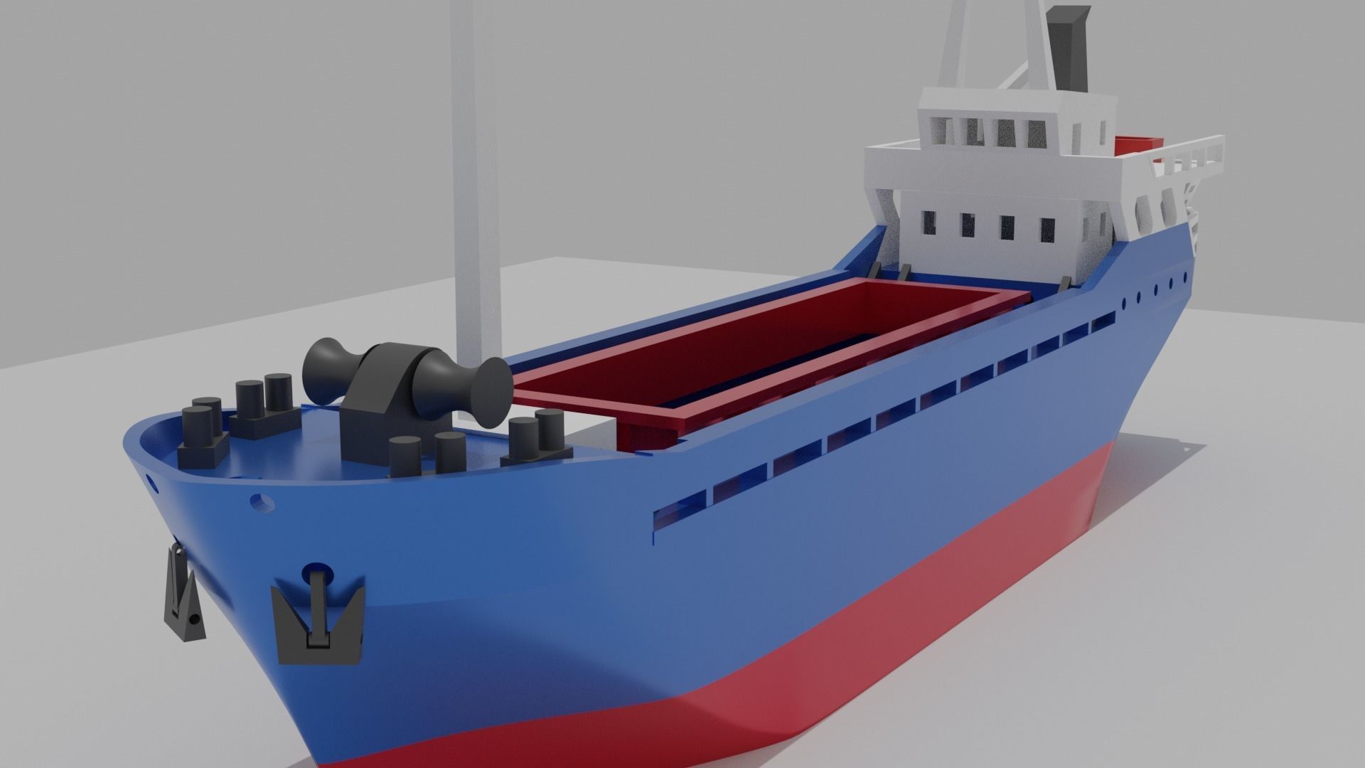 Printable General Cargo Ship 3D model 3D printable | CGTrader