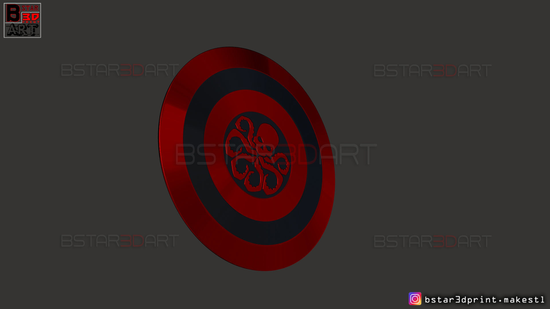 The Shield Hydra captain America - Hail Hydra - Marvel comics 3D model ...
