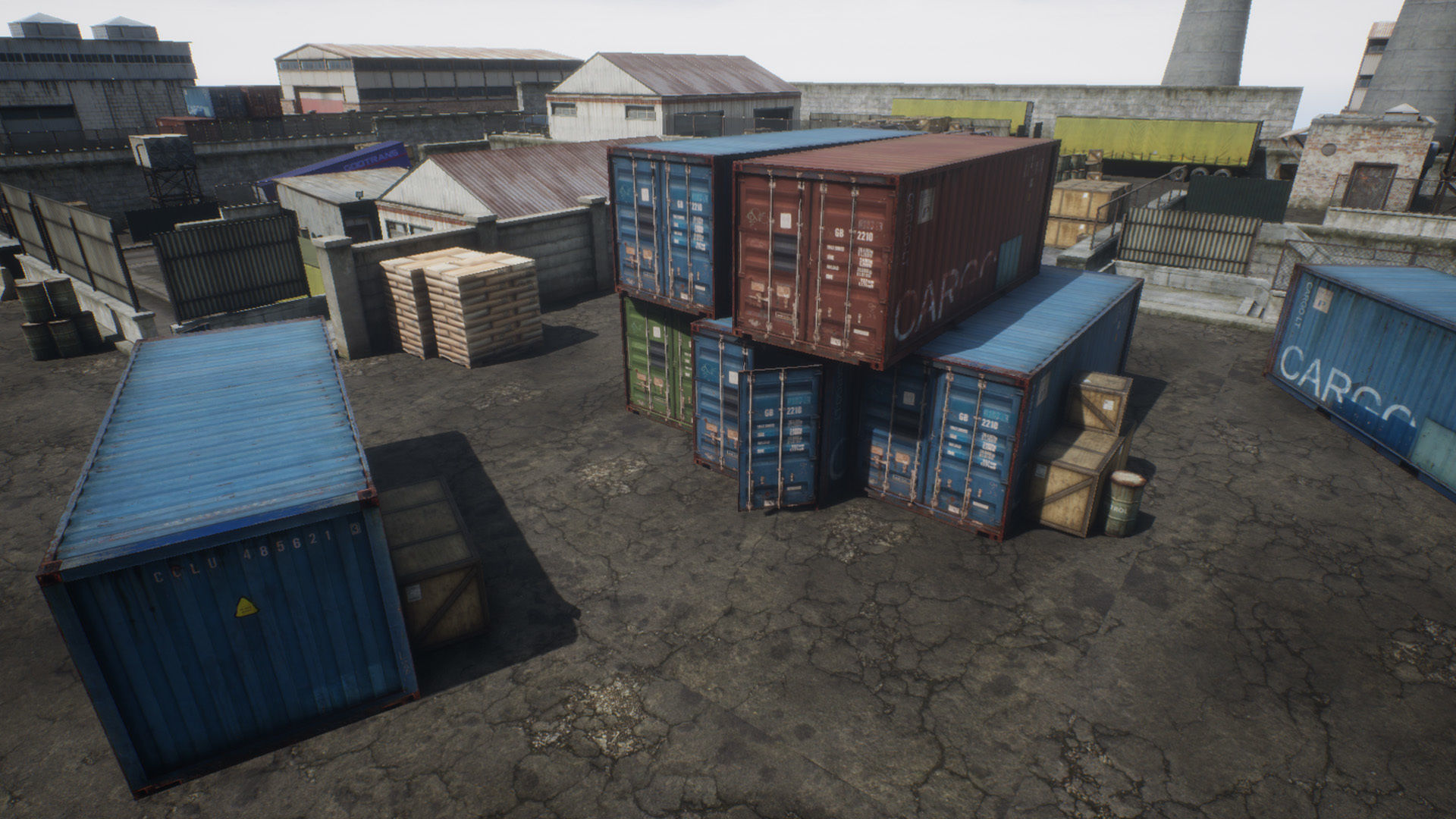 3D model FPS Mobile Game Map v2 with assets VR / AR / low-poly | CGTrader