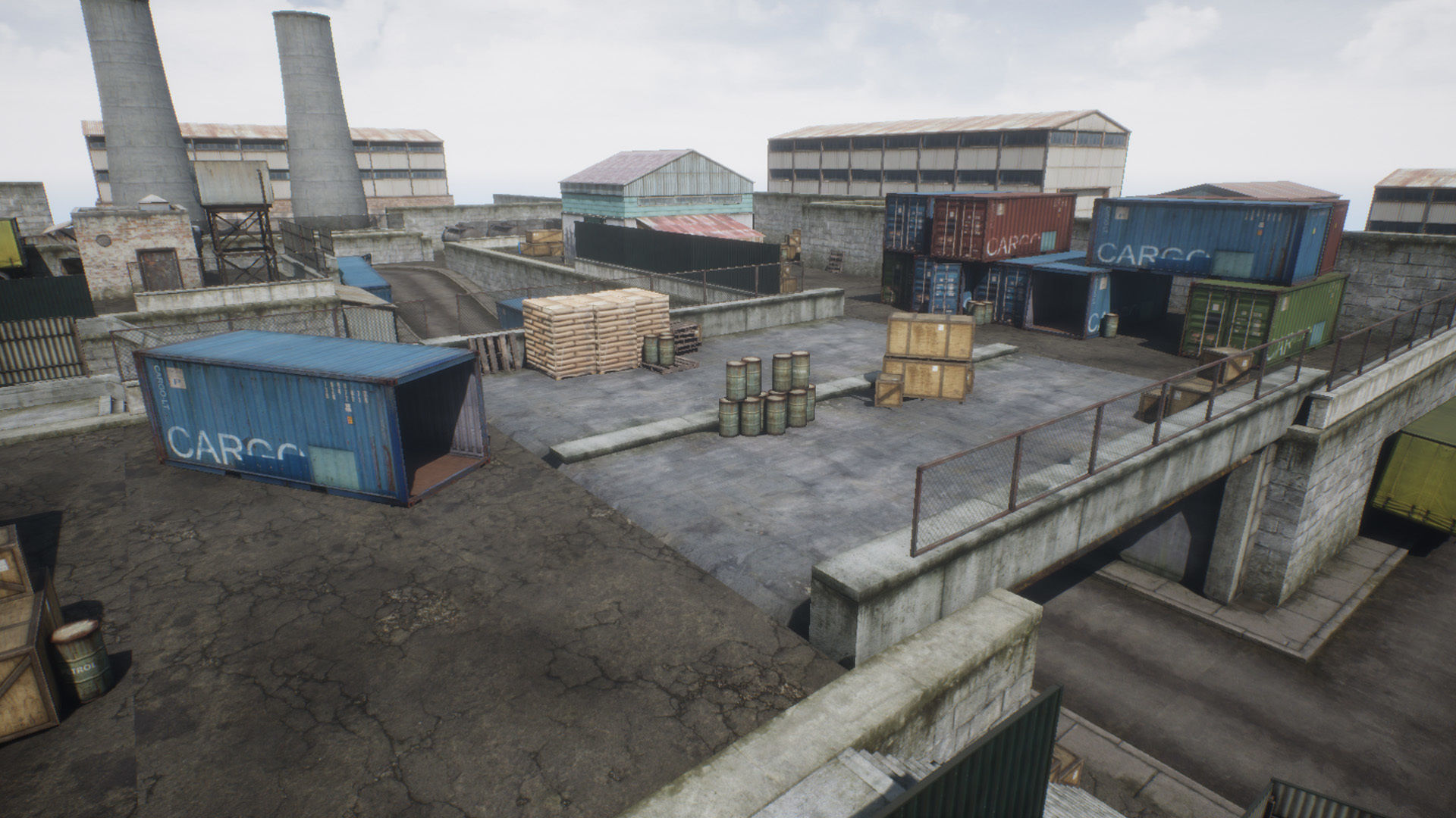 3D model FPS Mobile Game Map v2 with assets VR / AR / low-poly | CGTrader