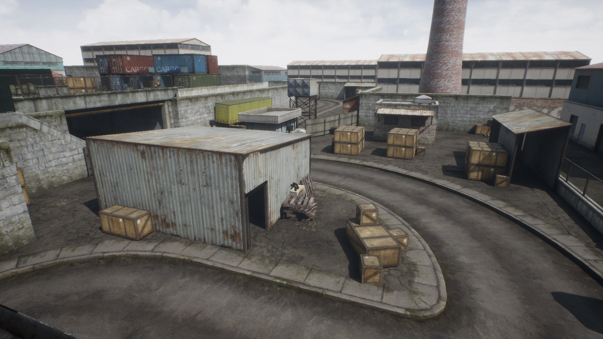 3D model FPS Mobile Game Map v2 with assets VR / AR / low-poly | CGTrader