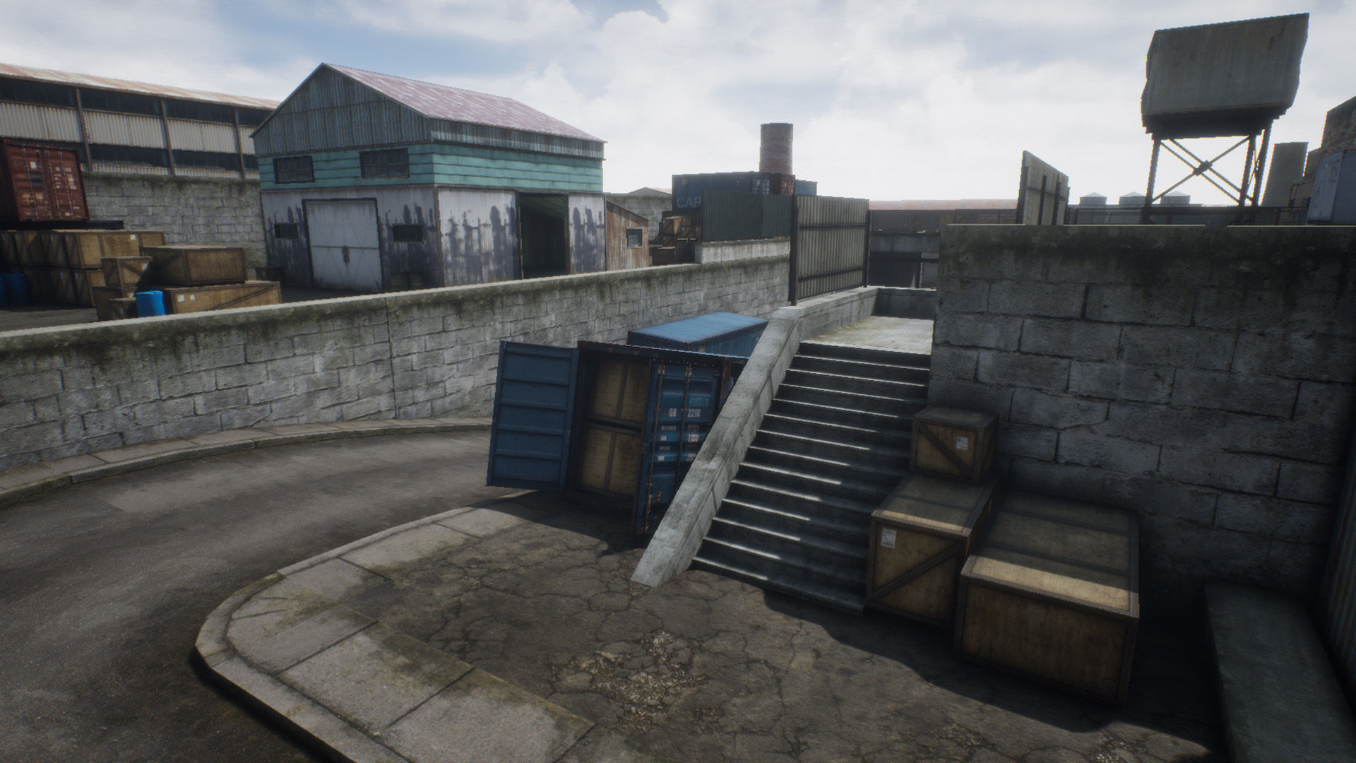 3D model FPS Mobile Game Map v2 with assets VR / AR / low-poly | CGTrader