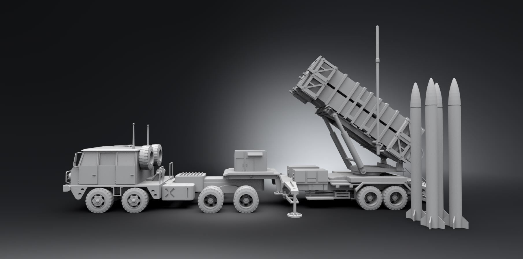 MIM 104 Patriot Missile System 3D model 3D printable | CGTrader