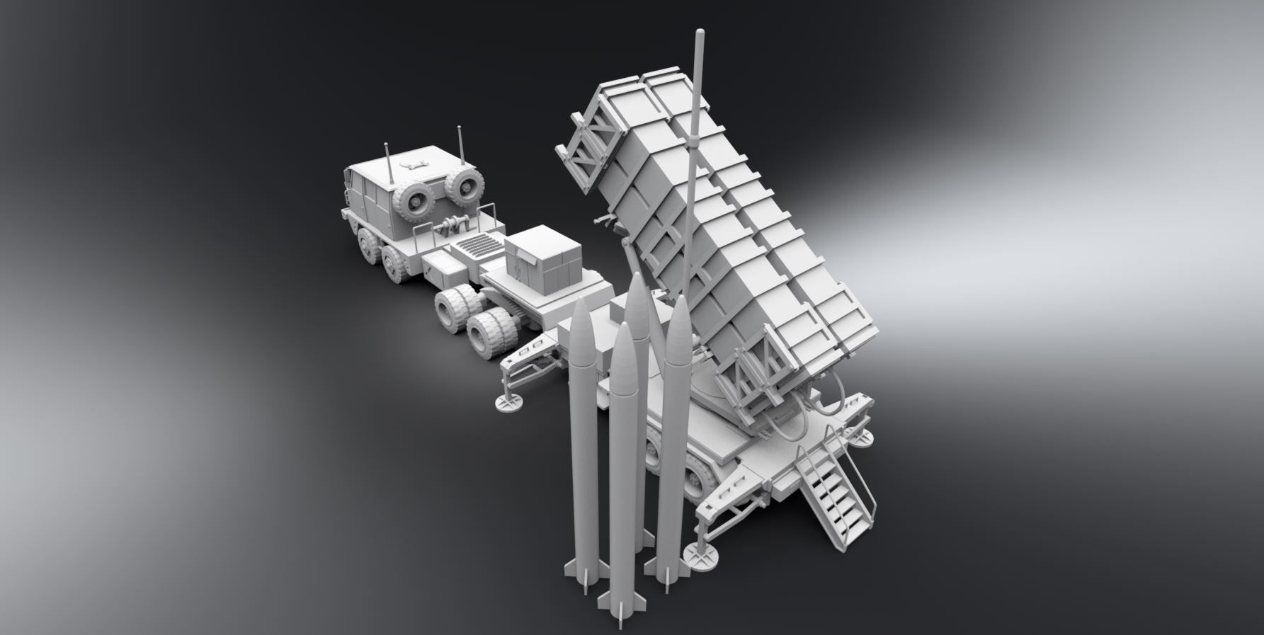 MIM 104 Patriot Missile System 3D model 3D printable | CGTrader