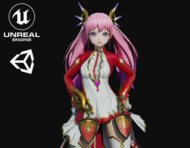 3D model Rimoo Girl VR / AR / low-poly | CGTrader