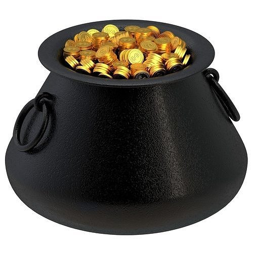 Pot of Gold 04 3D model | CGTrader