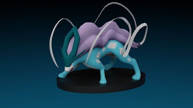 POKEMON SUICUNE 3D model 3D printable | CGTrader