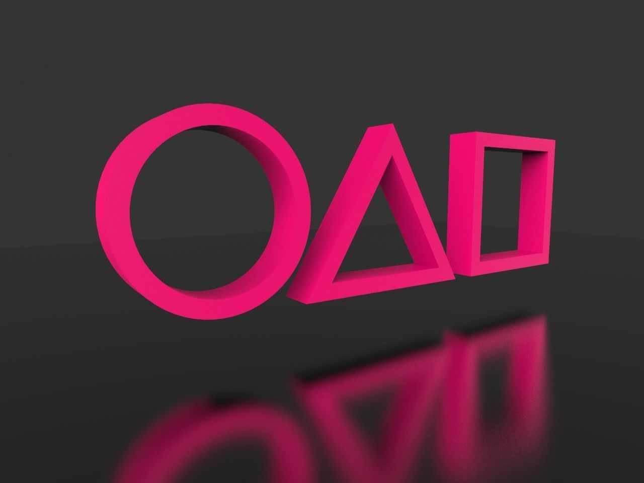 Squid Game Logo free 3D model | CGTrader