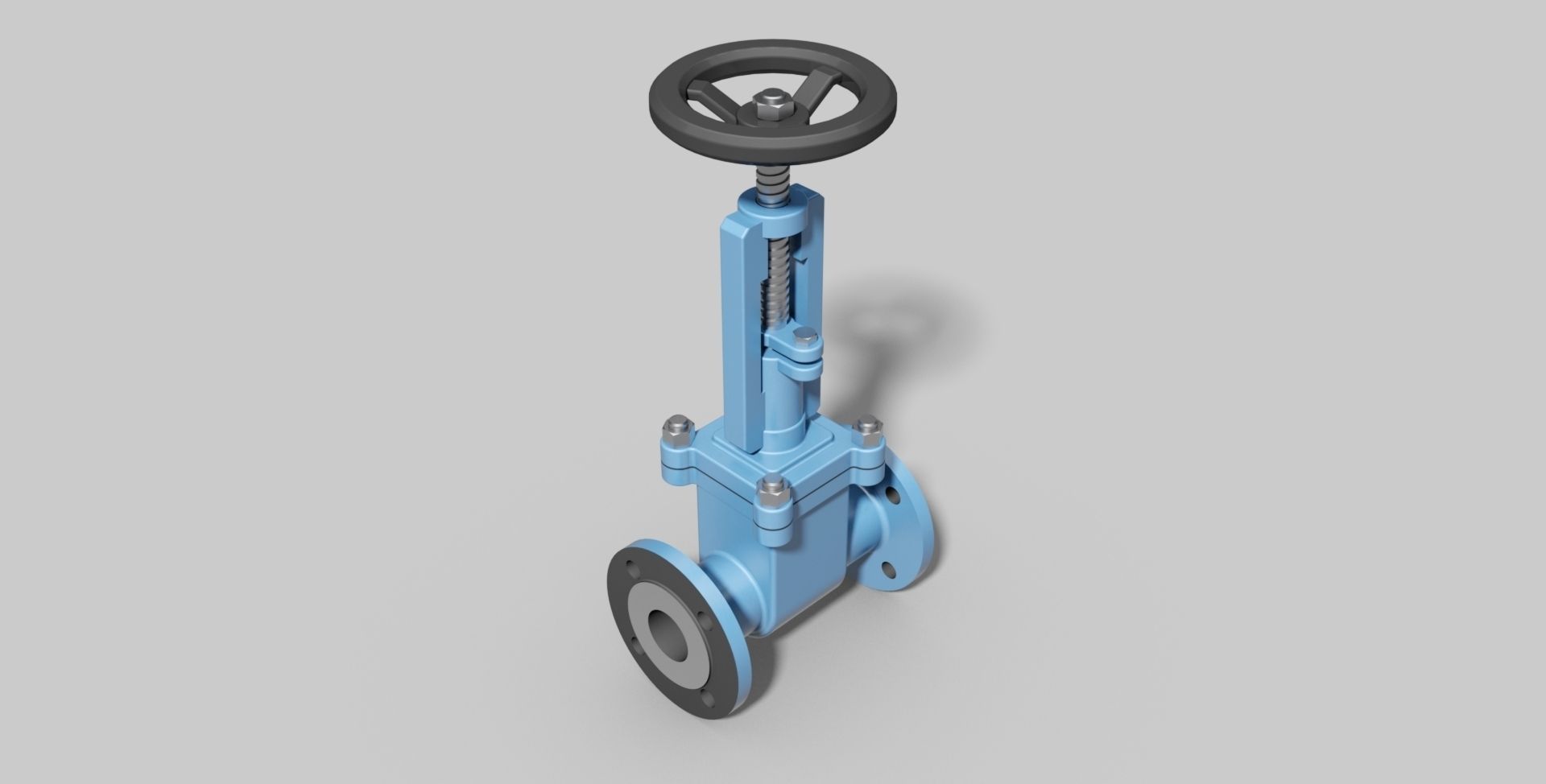 DN50 PN40 - Gate valve - Autodesk Inventor 3D model | CGTrader