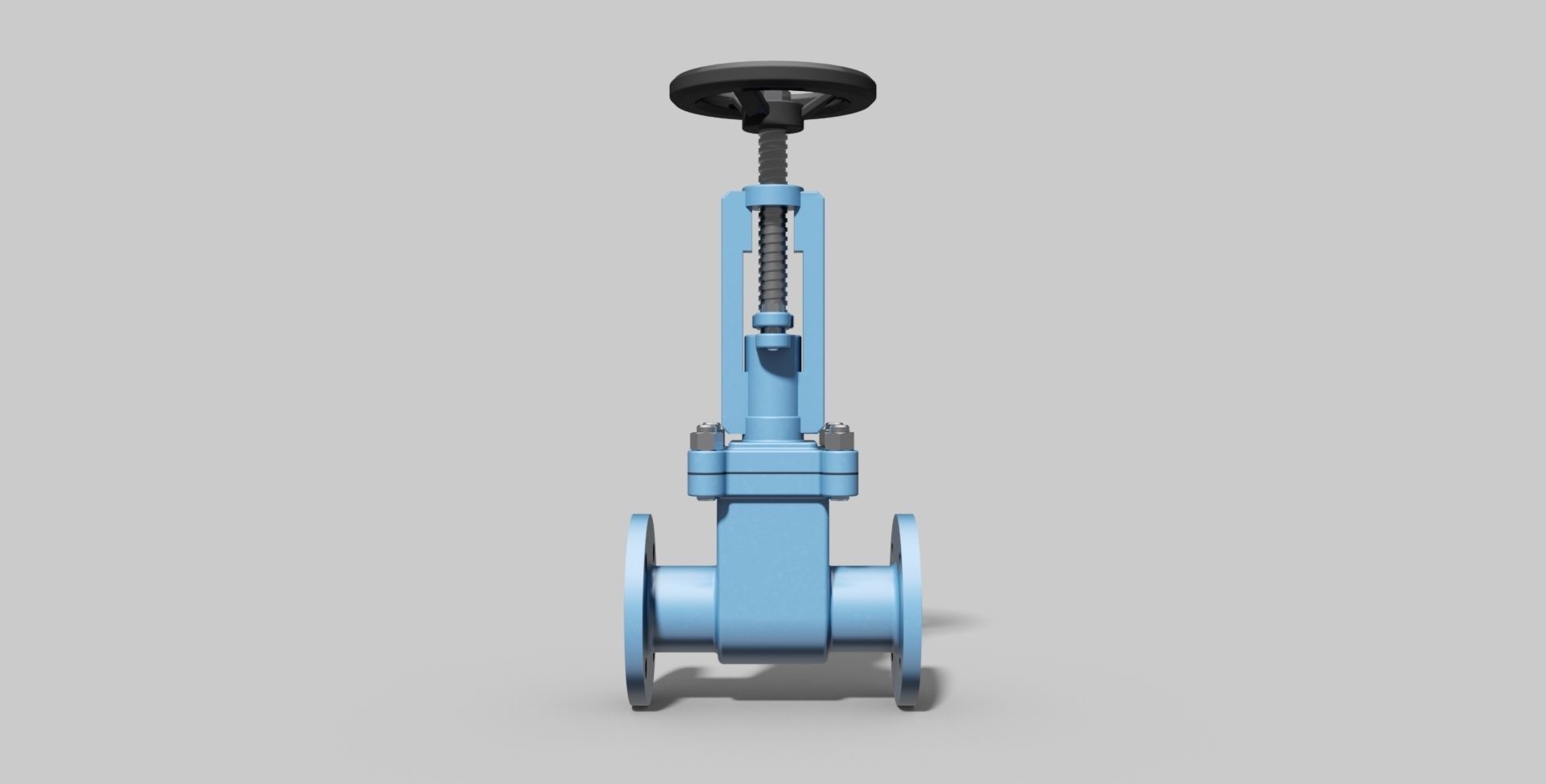 DN50 PN40 - Gate valve - Autodesk Inventor 3D model | CGTrader