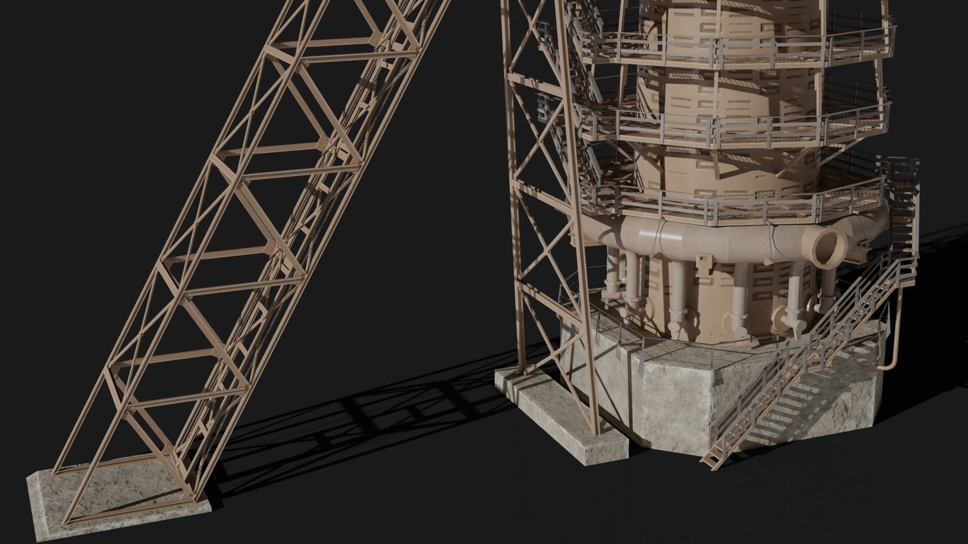3D model Blast Furnace VR / AR / low-poly | CGTrader