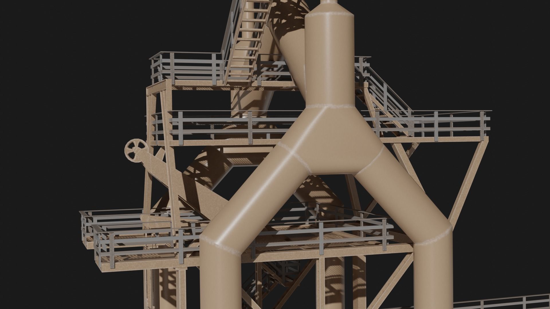 3D model Blast Furnace VR / AR / low-poly | CGTrader