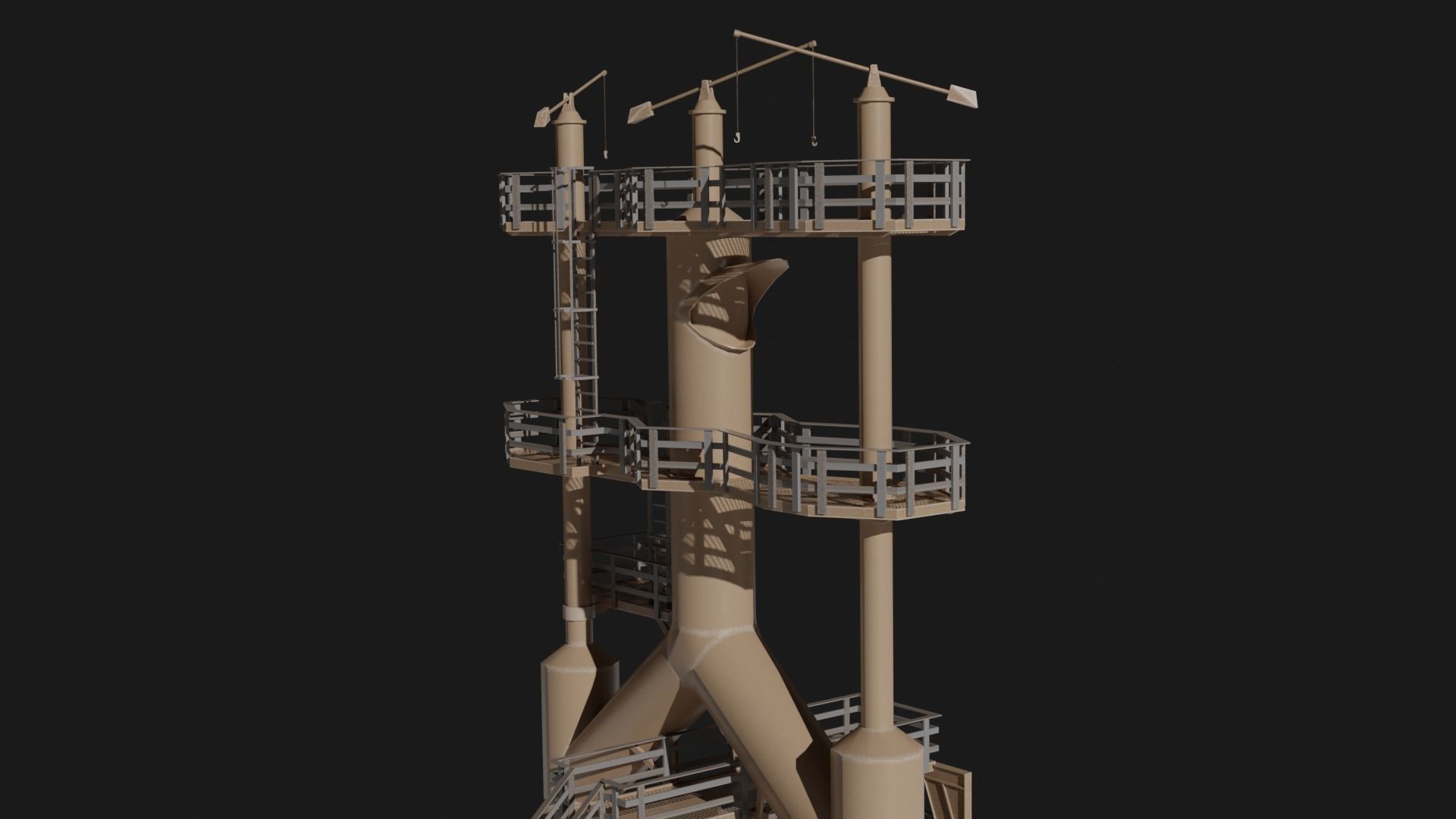3D model Blast Furnace VR / AR / low-poly | CGTrader