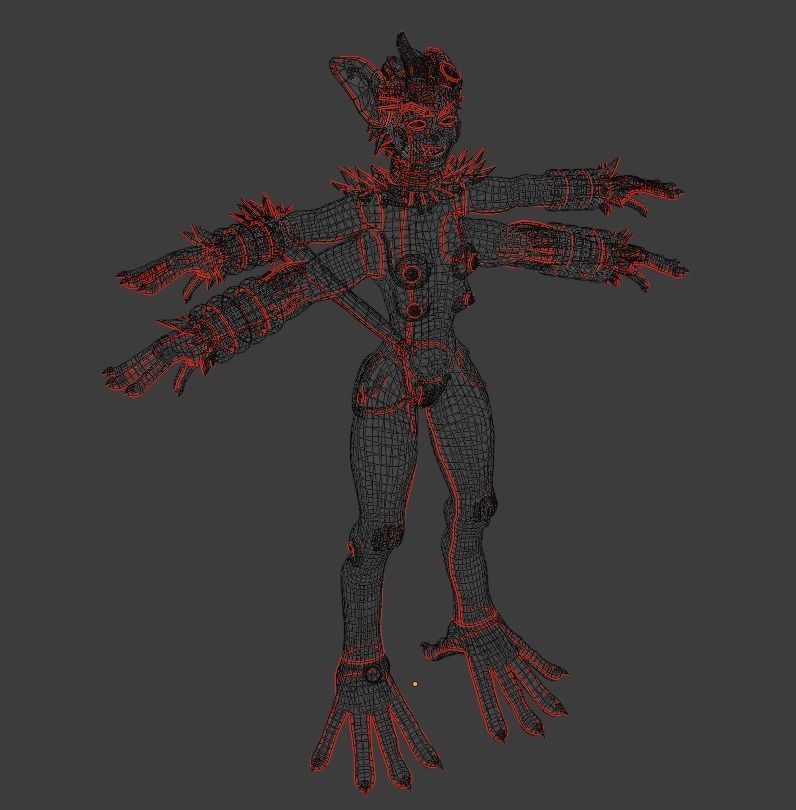 3D model Four-handed Oni VR / AR / low-poly | CGTrader