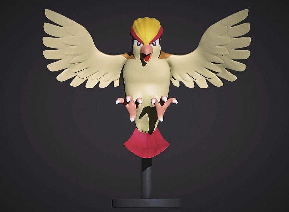 Pidgeot STL statue of pokemon bird 3D model 3D printable | CGTrader