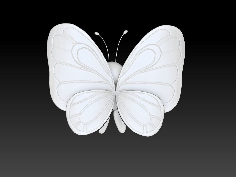 Butterfree STL butterfly 3D model 3D printable | CGTrader