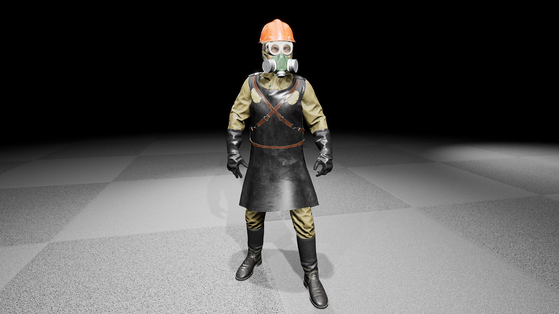 3D model LIQUIDATOR SOVIET SOLDIER VR / AR / low-poly | CGTrader