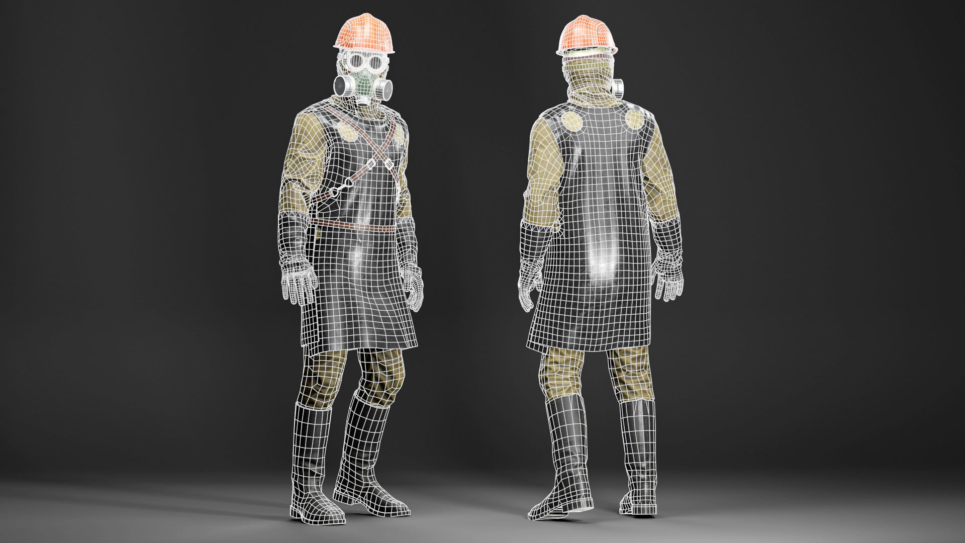 3D model LIQUIDATOR SOVIET SOLDIER VR / AR / low-poly | CGTrader