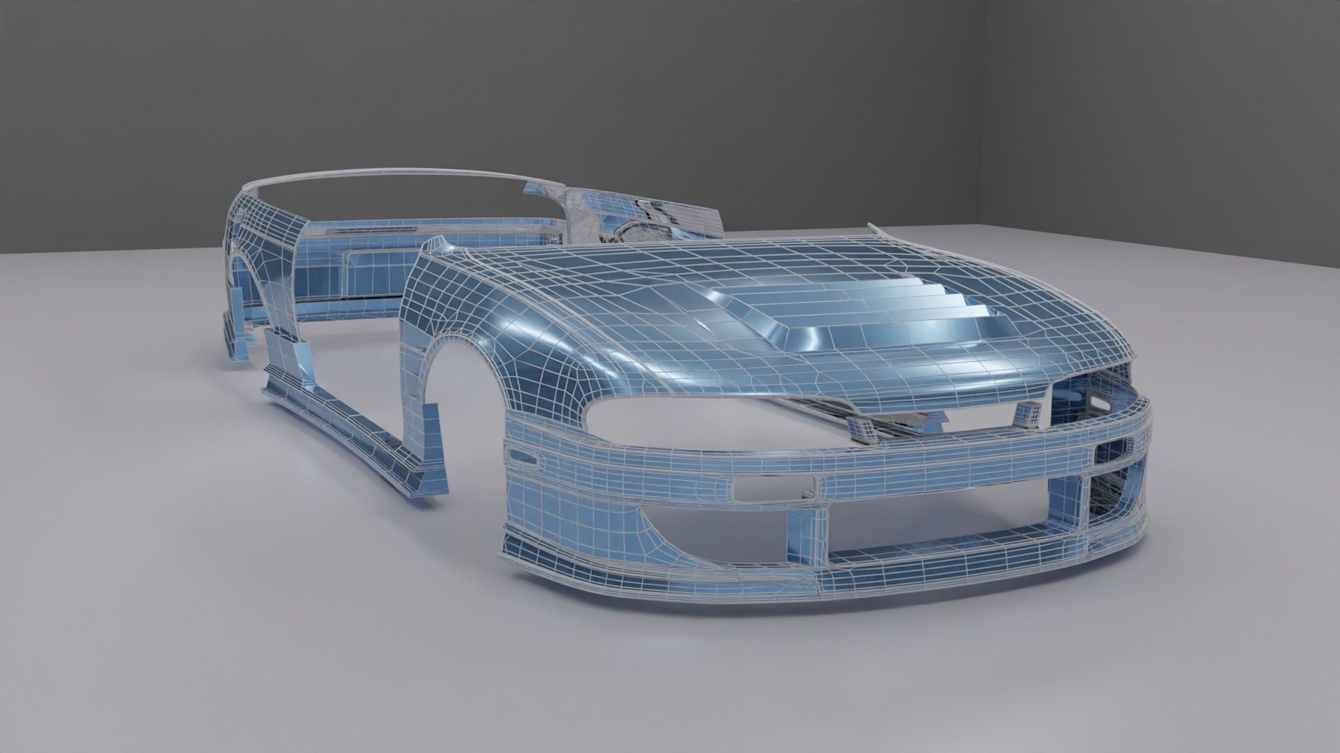 3D model Body Kit for Nissan Silvia S14 Zenki D-Max Type II 2 Inspired ...