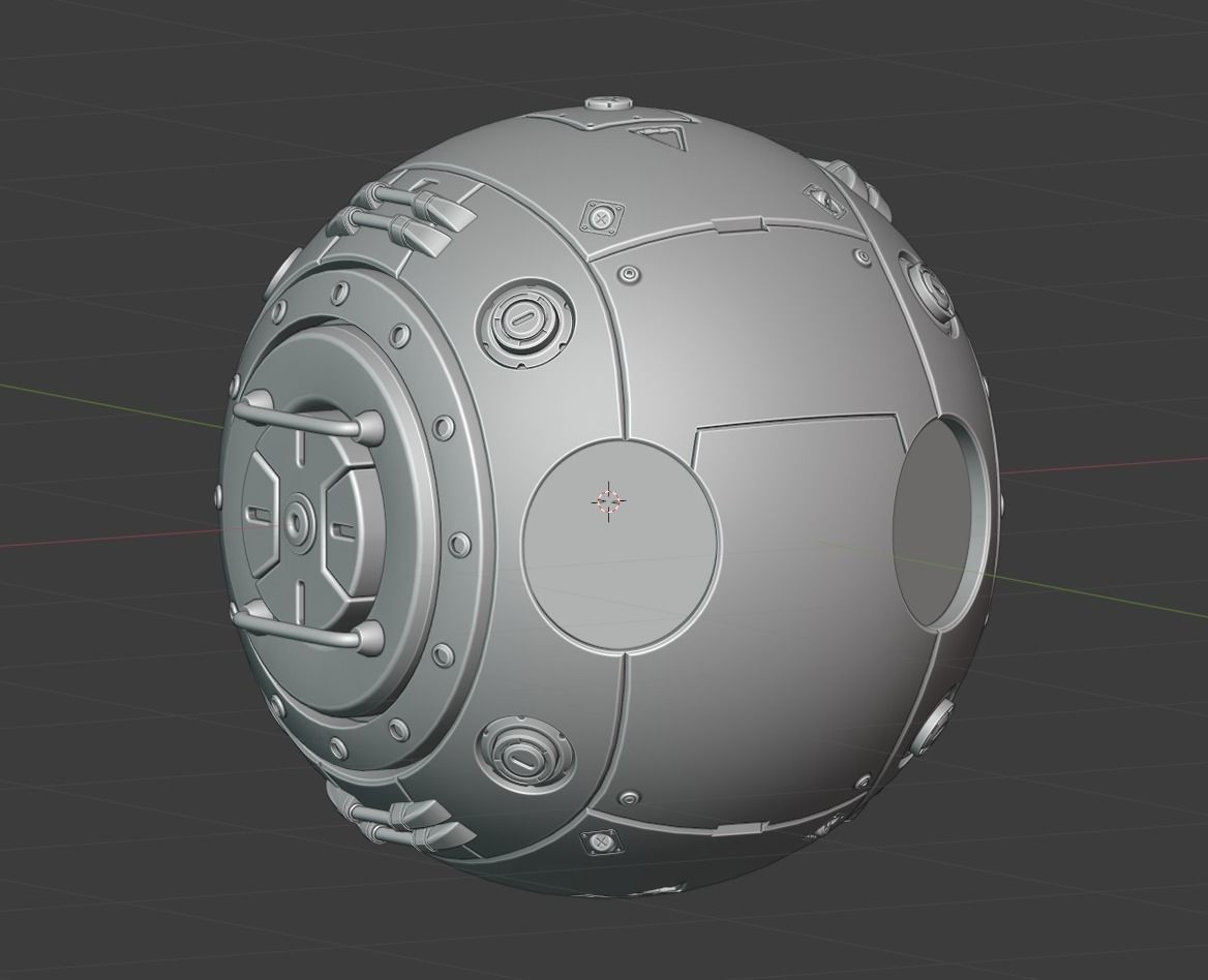 Robot Sphere free 3D model | CGTrader