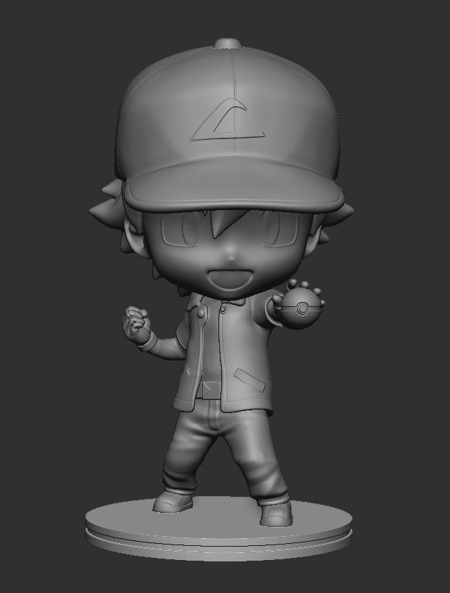 Ash Ketchum - Pokemon 3D model 3D printable | CGTrader
