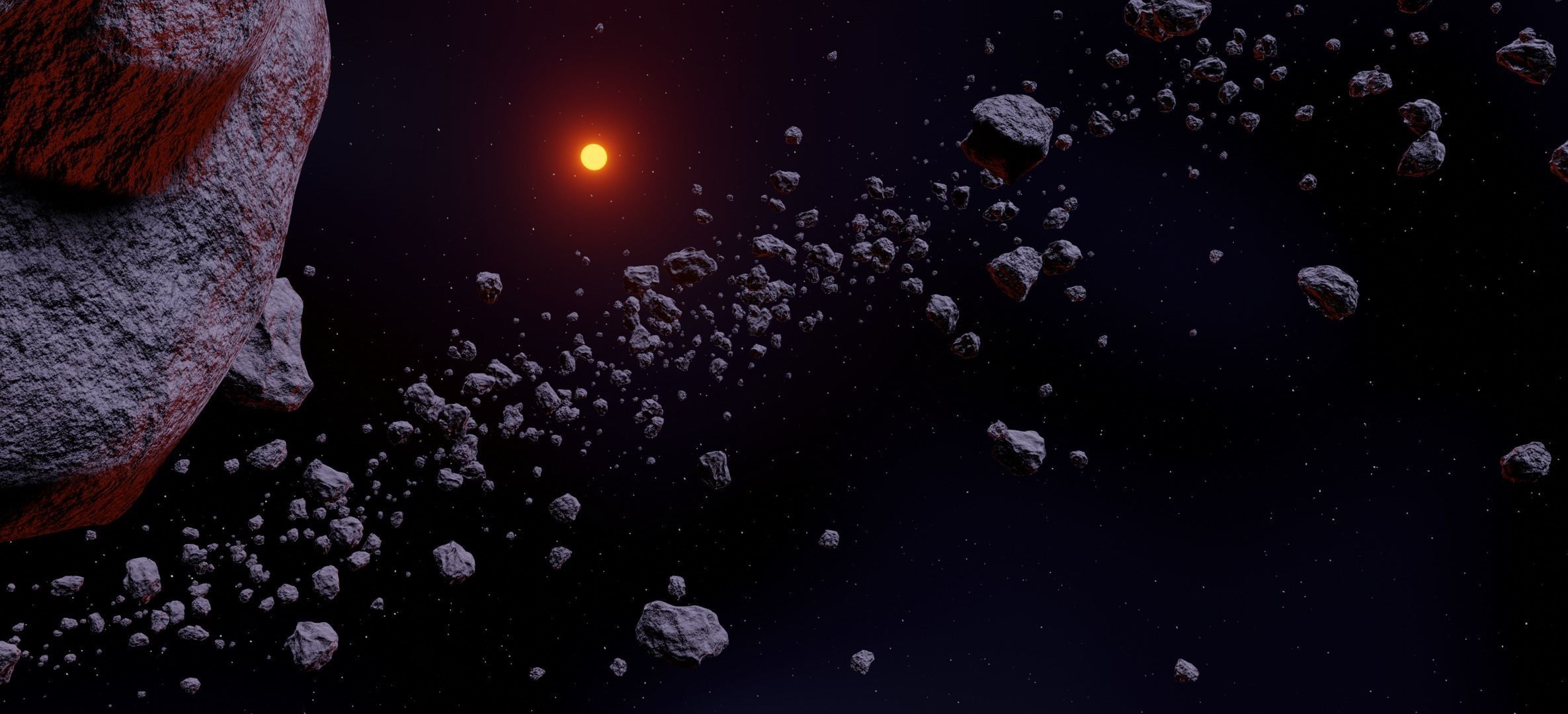 Asteroid Field 3D model | CGTrader