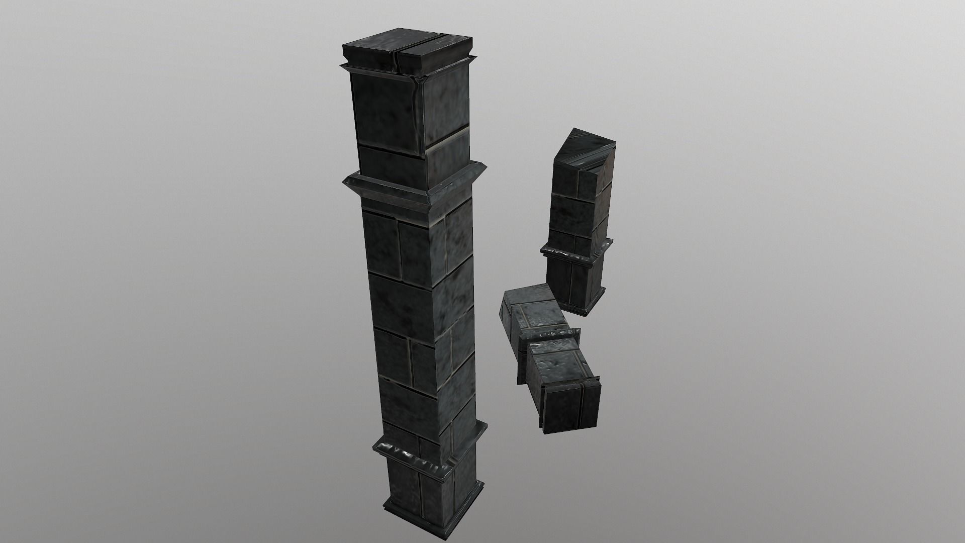 Low Poly Temple Column free VR / AR / low-poly 3D model | CGTrader